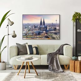 Bilderwelten Wechselbild K&ouml;ln Skyline mit Dom