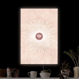 LED-Wechselbild Boho Sonne III