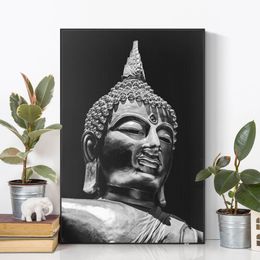 Akustik-Wechselbild Buddha Statue Gesicht