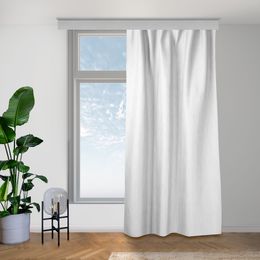 Bilderwelten Vorhang Polarwei&szlig; - blickdichte Gardine Unifarben Wohnzimmer Schlafzimmer K&uuml;che Bad Badezimmer Jugendzimmer Kinderzimmer Wei&szlig;