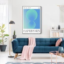 Bilderwelten Wechselbild Steinbock - Neon Poster