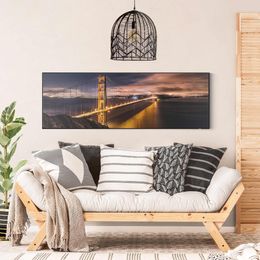 Bilderwelten Wechselbild Golden Gate to Stars