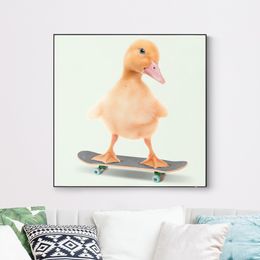 Bilderwelten Wechselbild Skate Ente