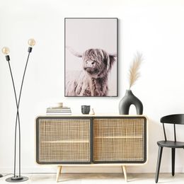 Bilderwelten Wechselbild Hochlandrind Frida in Beige