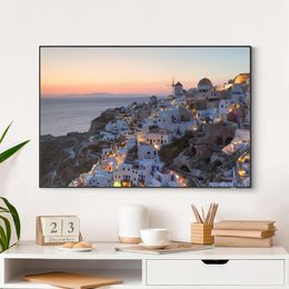 Bilderwelten Wechselbild Santorini bei Nacht
