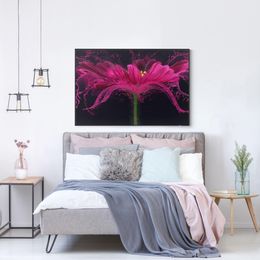 Bilderwelten Wechselbild Neonpinke Bl&uuml;te