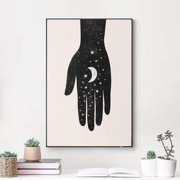 Bilderwelten Wechselbild Hand mit Mond
