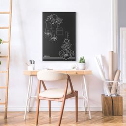Bilderwelten Wechselbild Gaming Anatomy in Schwarz