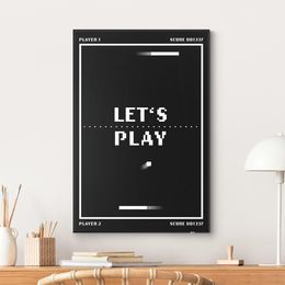 Bilderwelten Wechselbild Klassik Videospiel in Schwarzwei&szlig; Let's Play