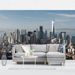 Bilderwelten Tapete New York City - Fototapete Skyline Blick vom Empire State Building - NYC Bildtapete auch selbstklebend