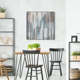 Bilderwelten Wechselbild Geometrische Formen in Kupfer und Blau