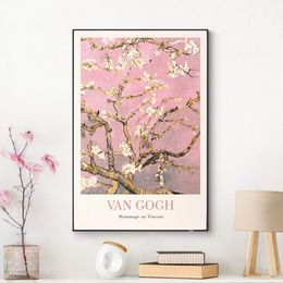 Bilderwelten Wechselbild Vincent van Gogh - Mandelbl&uuml;te in rosa - Museumsedition