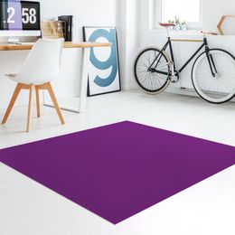 Vinylteppich - Colour Purple - Unifarben violett Vinylmatte Deko Kinderzimmer