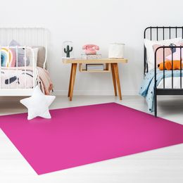 Vinylteppich - Colour Pink - Unifarben pink Vinylmatte Deko Kinderzimmer