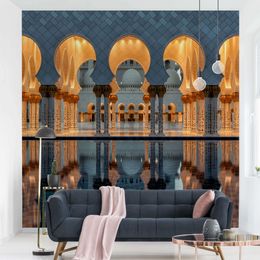 Bilderwelten Tapete - Fototapete Reflexionen in der Moschee - Wandtapete Schlafzimmer Wohnzimmer modern - auch kleisterfrei