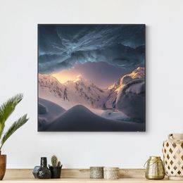 Bilderwelten Wechselbild Blick aus dem Gletscher
