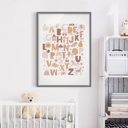 Bild mit Rahmen Boho Alphabet