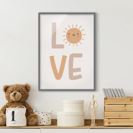 Bild mit Rahmen Boho Love Sunshine