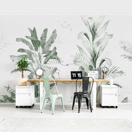 Bilderwelten Fototapete Tropische Palmen und Bl&auml;tter Wohnzimmer,Schlafzimmer Vliestapete inkl. Kleister oder selbstklebend