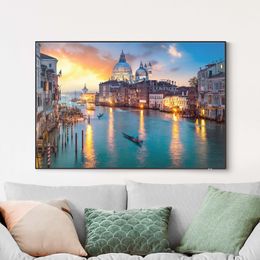 Bilderwelten Wechselbild Sunset in Venice