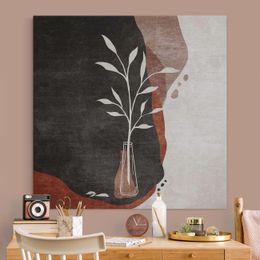 Akustikbild Boho Blumen in Vase III
