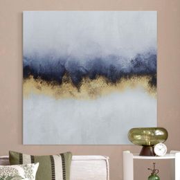 Akustikbild Wolkenhimmel mit Gold