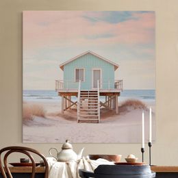 Akustikbild Strandhaus im Sonnenuntergang