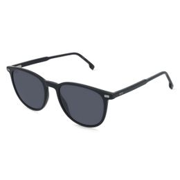 HUGO BOSS BOSS 1881/S | Herren-Sonnenbrille | Fassung: Vollrand, Panto, Acetat, Schwarz | Glasfarbe: Grau
