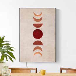 Bilderwelten LED-Wechselbild Boho Mondphasen I