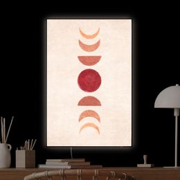 LED-Wechselbild Boho Mondphasen I