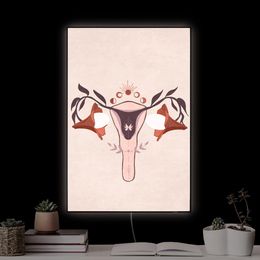 LED-Wechselbild Boho Uterus