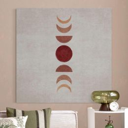 Akustikbild Boho Mondphasen I