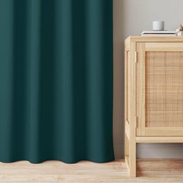 Vorhang Dunkle Jade - blickdichte Gardine Unifarben Wohnzimmer Schlafzimmer K&uuml;che Bad Badezimmer Jugendzimmer Kinderzimmer Petrol
