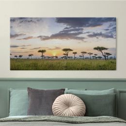 Akustikbild Kenia Savannenlandschaft bei Sonnenuntergang