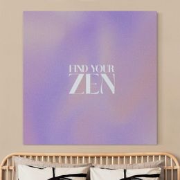 Akustikbild Find Your Zen Violett