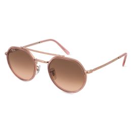 Ray-Ban RB3765 | Unisex-Sonnenbrille | Fassung: Vollrand, Quadratisch, Metall, Kupfer | Glasfarbe: Pink