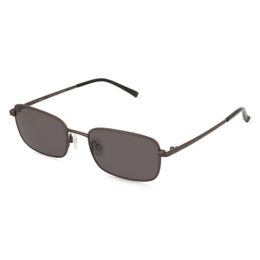 Fielmann BD 609 SUN CL MIKE | Unisex-Sonnenbrille | Fassung: Vollrand, Quadratisch, Edelstahl, Gun Matt | Glasfarbe: Grau