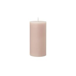 HOME STORY LED Kerze rosa/pink Wachs,Kunststoff Ma&szlig;e (cm): H: 23 &Oslash;: 10 &raquo; H&ouml;ffner