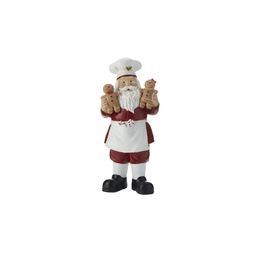HOME STORY Dekofigur Santa mit Lebkuchen rot Polyresin (Kunstharz),Stein Ma&szlig;e (cm): B: 19 H: 42 T: 16.0 &raquo; H&ouml;ffner