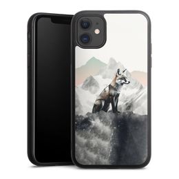 DeinDesign iPhone 11 Handy Gallery Case Handyh&uuml;lle 9H Geh&auml;rtetes Glas R&uuml;ckseite H&uuml;lle Fox Mountain Nature Gallery Case