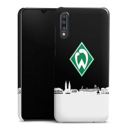 DeinDesign Galaxy A70 Handy Premium Case Smartphone Handyh&uuml;lle Schutzh&uuml;lle gl&auml;nzend Skyline Sv Werder Bremen Official Licensed Product Premium Case