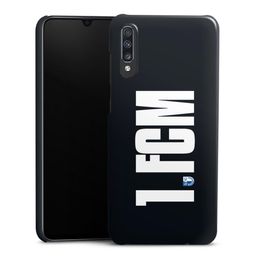 DeinDesign Galaxy A70 Handy Premium Case Smartphone Handyh&uuml;lle Schutzh&uuml;lle gl&auml;nzend 1. Fcm 1. Fc Magdeburg Official Licensed Product Premium Case