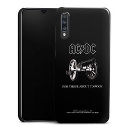 DeinDesign Galaxy A70 Handy Premium Case Smartphone Handyh&uuml;lle Schutzh&uuml;lle gl&auml;nzend Music Acdc Merchandise Premium Case