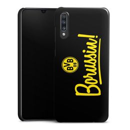DeinDesign Galaxy A70 Handy Premium Case Smartphone Handyh&uuml;lle Schutzh&uuml;lle gl&auml;nzend Borussia Dortmund Bvb Soccer Premium Case