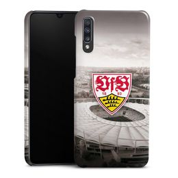 DeinDesign Galaxy A70 Handy Premium Case Smartphone Handyh&uuml;lle Schutzh&uuml;lle gl&auml;nzend Official Licensed Product Vfb Stuttgart Stadium Premium Case