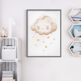 Bild mit Rahmen Wolke mit Sternregen
