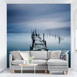 Bilderwelten Tapete - Fototapete Landschaft - Zeitloser Steg - Landschaft - See - Wandtapete Bildtapete Schlafzimmer Wohnzimmer Natur Tapete