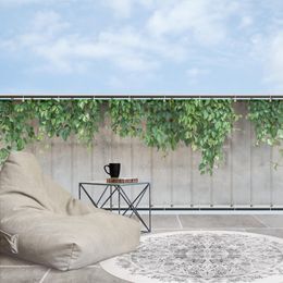 Bilderwelten Balkonsichtschutz nach Ma&szlig; bis 10 m gr&uuml;n ohne Bohren Tropisch Mauer mit Efeu - Pflanzen Balkon Gartenzaun