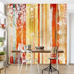 Bilderwelten Streifentapete - Streaky I - Wandtapete Schlafzimmer Wohnzimmer modern - auch kleisterfrei gestreifte Fototapete