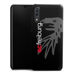 DeinDesign Galaxy A70 Handy Premium Case Smartphone Handyh&uuml;lle Schutzh&uuml;lle gl&auml;nzend Logo Sc Freiburg Official Licensed Product Premium Case